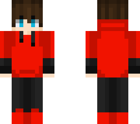 Red Hoodie Boy | Minecraft Skin