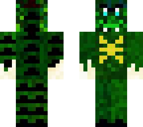 Awesome green dragon skin | Minecraft Skin