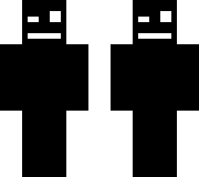 Both Side Watcher Skin (Dark, Sus, Face, Black, White, Glow, Minecraft ...