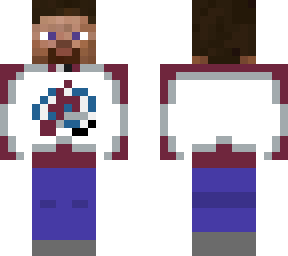 Colorado Avalanche Away Jersey | Minecraft Skin