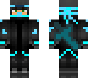 Cool blue Ninja skin | Minecraft Skin
