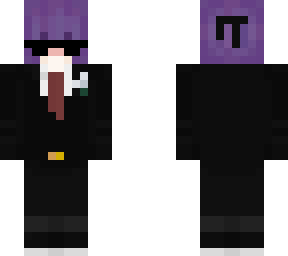 My new Main Minecraft skin with purple hair | Minecraft Skin