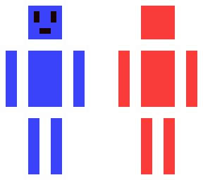 red and blue | Minecraft Skins