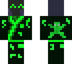 green robot ninja | Minecraft Skin