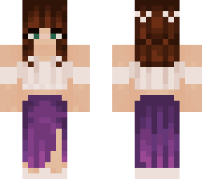 purple skirt | Minecraft Skin