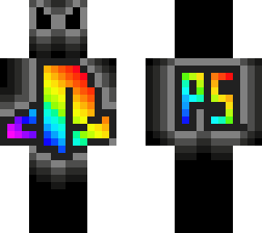 Rainbow PS Logo | Minecraft Skin