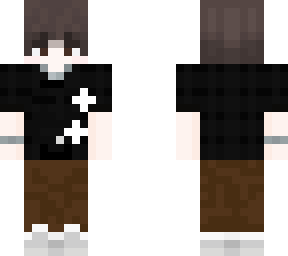 Brown-Haired Emo boy | Minecraft Skin