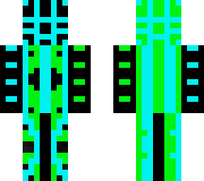 black and cyan | Minecraft Skins