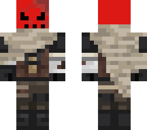 Wasteland red skull | Minecraft Skin