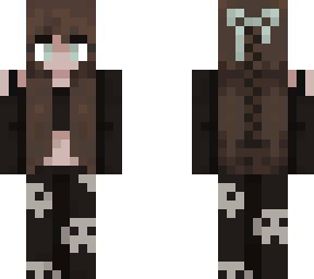 edited goth girl | Minecraft Skin