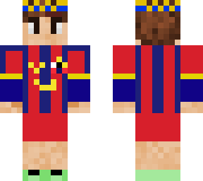 Messi Barcelona King | Minecraft Skin