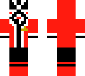 Red Samurai Ranger (Jayden Shiba Under Armor) | Minecraft Skin