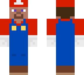 Steve (Mario Costume) | Minecraft Skin