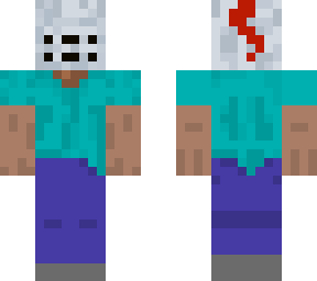 Steve with silver helmet | Minecraft Skin