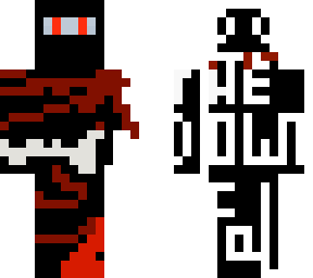 8 eyed blood dripping man | Minecraft Skin