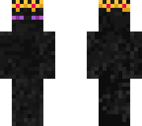 Distorted endermen with crown | Minecraft Skin