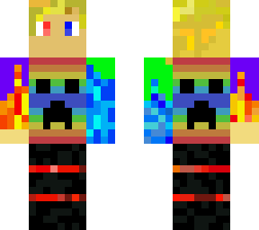 ice and fire | Minecraft Skin