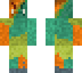 mossy copper orc man | Minecraft Skin