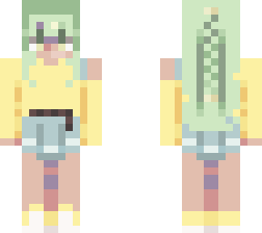 the yellow cat swam in the ocean | Minecraft Skin