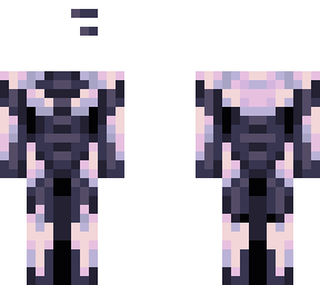 Black and Purple Mecha Suit - Base | Minecraft Skin