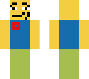 Roblox noob with man face | Minecraft Skin