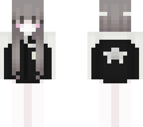 cute brunette blush cheeks | Minecraft Skin