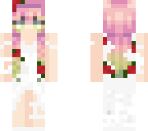 Kanroji's Bride Dress | Minecraft Skin