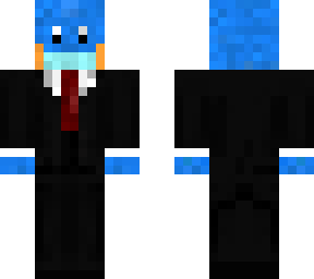 Mudkip in suit | Minecraft Skin
