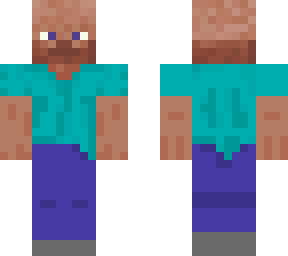 steve done went bald ??????? | Minecraft Skin