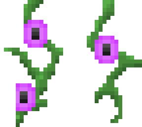 Vines With Purple Flowers | Pixel Art/Skin Base | Minecraft Skin