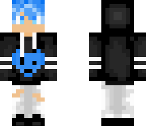Blue Wolf Boy Minecraft Skin