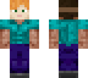 buff steve with alex mask | Minecraft Skin
