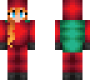 Ginger Girl in Sniffer Onesie | Minecraft Skin