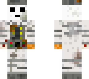 Damaged mondasian cyberman | Minecraft Skin