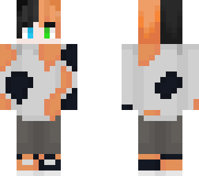 Fiinished calico cat boy | Minecraft Skin