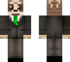 Business meerkat Green tie | Minecraft Skin