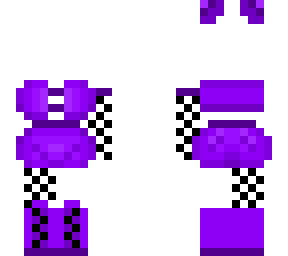 Purple Emo Outfit Base, Shoes and Hair Accessories V2 | Minecraft Skin