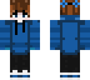 Blue suited Layered Boy skin | Minecraft Skin