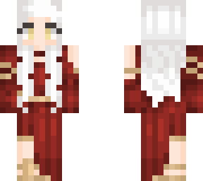 Elf Red Dress | Minecraft Skin