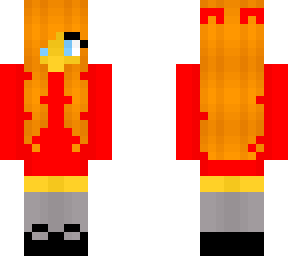 Female - Casual Red Outfit - Highheels - Bowties | Minecraft Skin