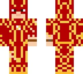 Flash damaged suit (movie) | Minecraft Skin