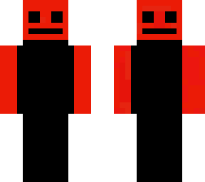 Two headed cool red and black character | Minecraft Skin