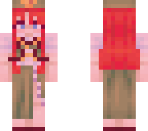 hong meiling (china) - touhou project (64x) | Minecraft Skin