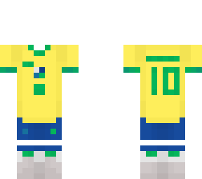 Brazil || Home Kit Copa America USA 2024 | Minecraft Skin