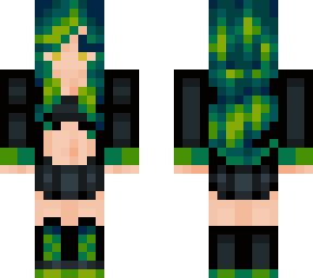 Green Fire PG3D Ver. | Minecraft Skin