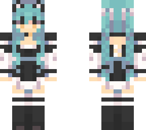 .Aqua Maid. /girl | Minecraft Skin