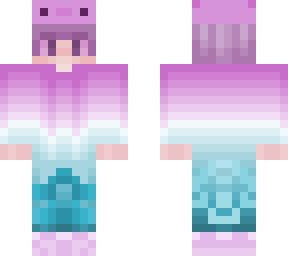 pink and blue | Minecraft Skins