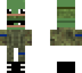 dwarf pepe soldier | Minecraft Skin
