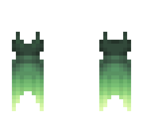 OB - Long Summer Fade Green Dress | Minecraft Skin