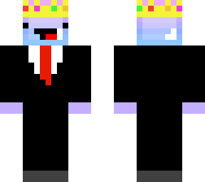 Galaxy Business Skeppy with Crown | Minecraft Skin